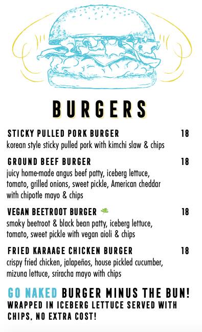 Menu at The Belvedere pub & bar, Woody Point, Cnr