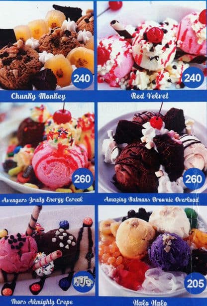 Carta del postres Magnolia Flavor House, Ciudad Quezon, Robinsons ...