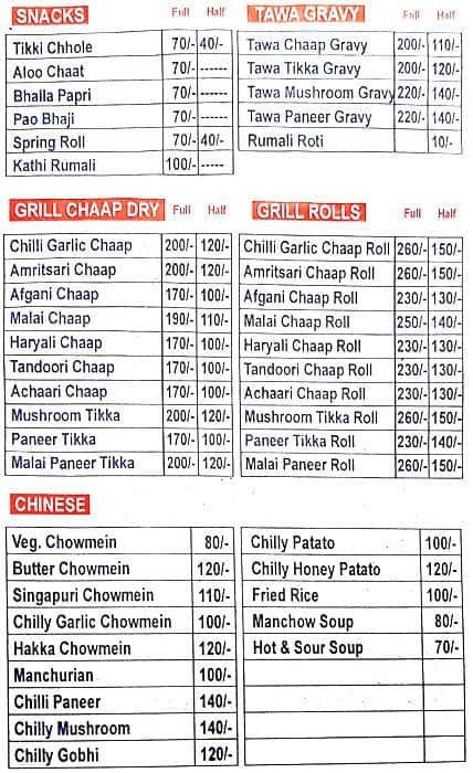 Mitthu Tikki Wala Menu, Menu for Mitthu Tikki Wala, Shalimar Bagh, New ...