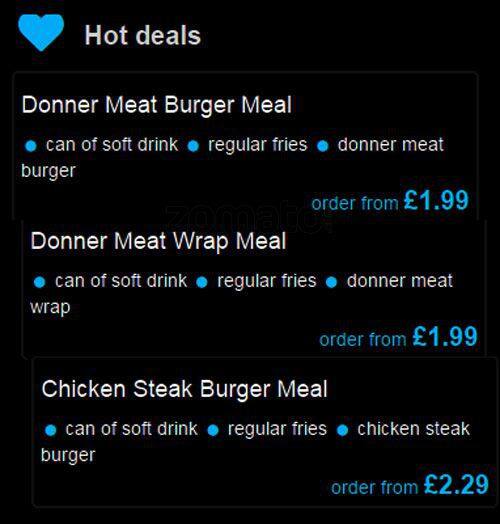 Menu at Spicy Rooster Hut restaurant, Birmingham, 676 Alum Rock Rd