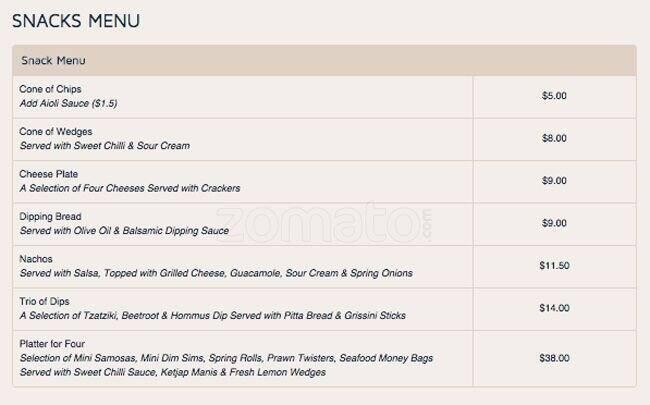 Menu at Morphett Arms Hotel pub & bar, Morphettville