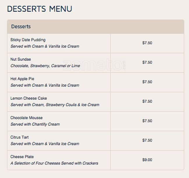 Menu at Morphett Arms Hotel pub & bar, Morphettville