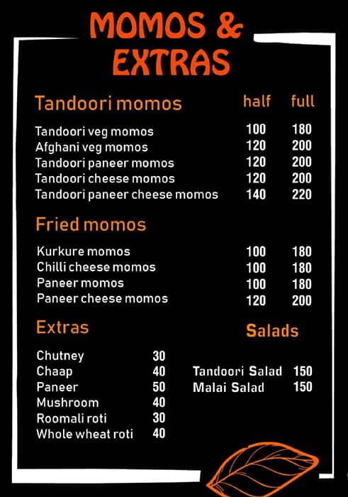 Menu at Delhi belly thane, Thane