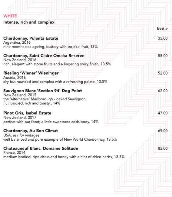 Menu at Chotto Matte London restaurant, London, 11 - 13 Frith St