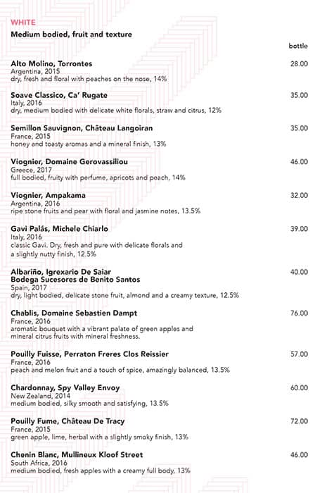 Menu at Chotto Matte London restaurant, London, 11 - 13 Frith St