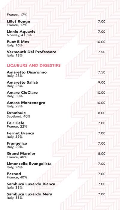 Menu at Chotto Matte London restaurant, London, 11 - 13 Frith St