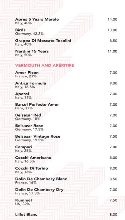 Menu at Chotto Matte London restaurant, London, 11 - 13 Frith St