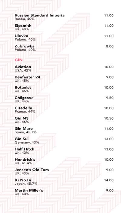 Menu at Chotto Matte London restaurant, London, 11 - 13 Frith St
