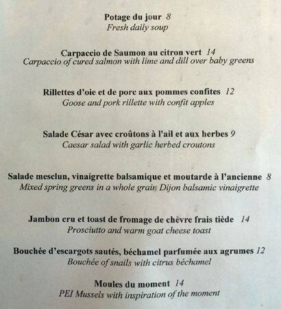 Marcel's Menu, Menu for Marcel's, Entertainment District, Toronto ...