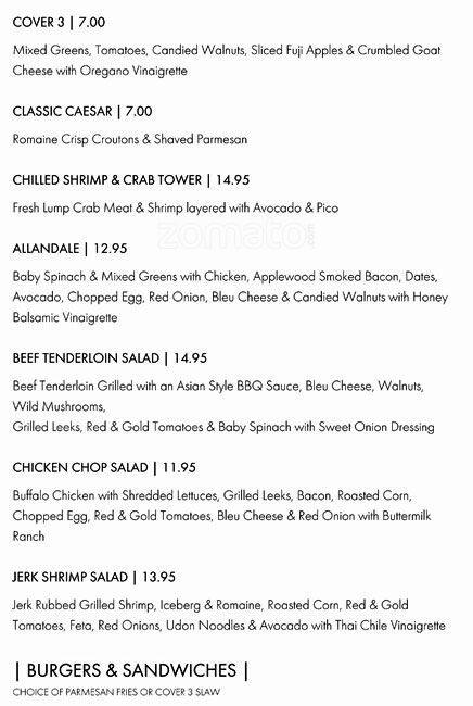 Menu at COVER 3 San Antonio pub & bar, San Antonio