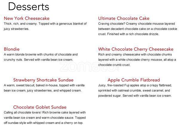 Menu at Ruby Tuesday restaurant, Grand Forks, 32nd Ave S