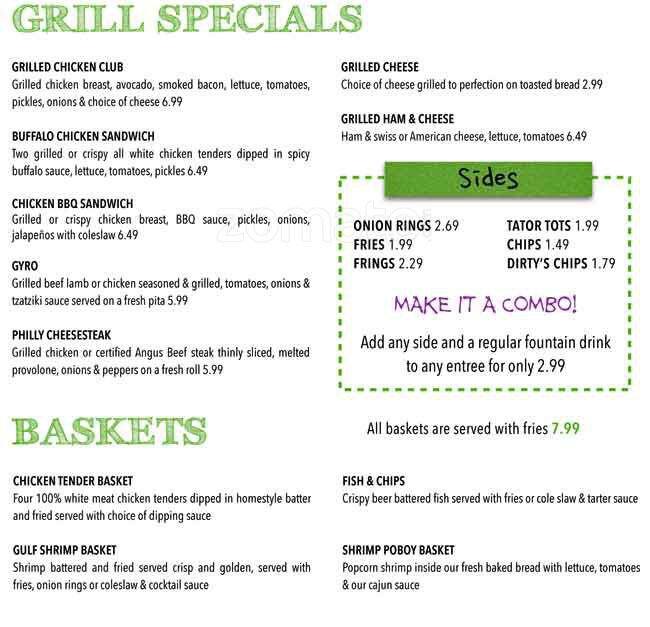 Menu at Skyline Deli cafe, Houston, Katy Fwy