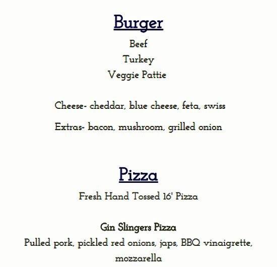 Menu at The Barking Pig, Houston