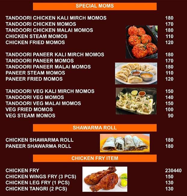 Menu at JUST A BITE, New Delhi