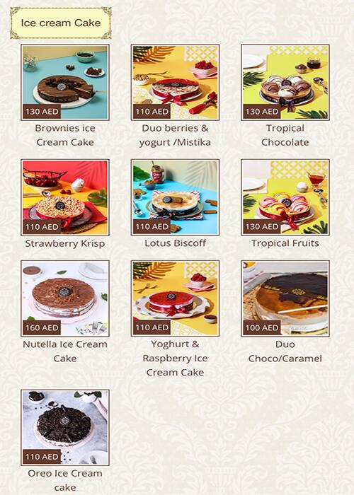 Menu at Salé Sucré Pâtisserie desserts, Dubai, Lulu Supermarket
