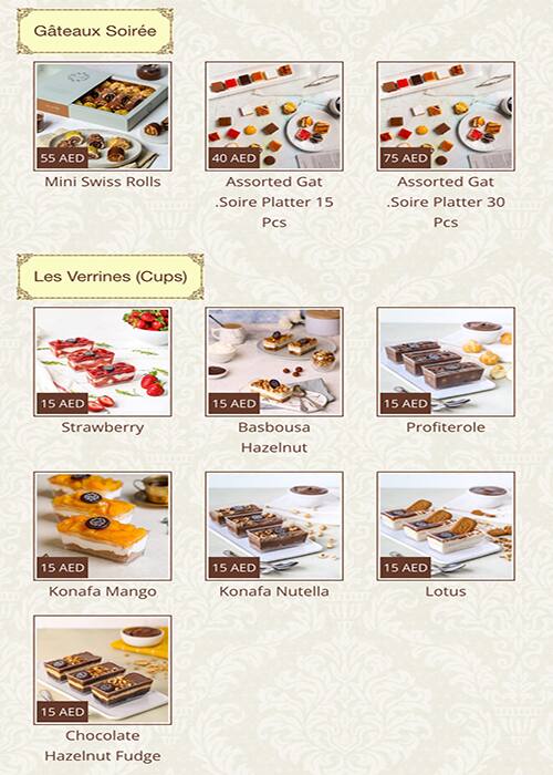 Menu at Salé Sucré Pâtisserie desserts, Dubai, Lulu Supermarket