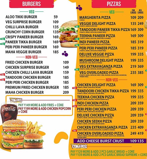 Menu of Grill Inn, Virar, Mumbai
