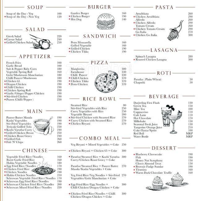 DINE Menu, Menu for DINE, Royapettah, Chennai - Zomato