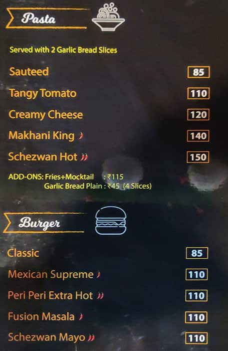 Menu of Meltyway, Mattancherry, Kochi