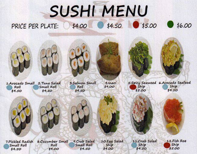 Menu at Zushi Sushi - Soul Surfers Paradise restaurant, Surfers Paradise