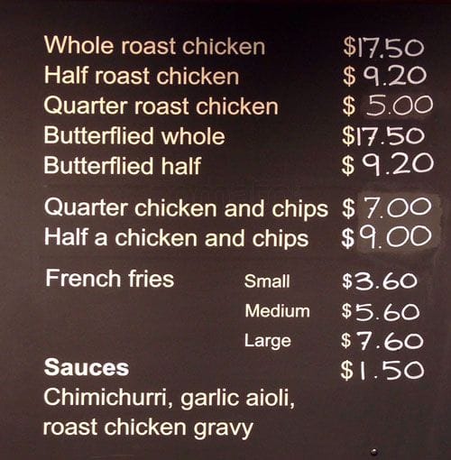 Menu at Taste Providore fast food, Woollahra