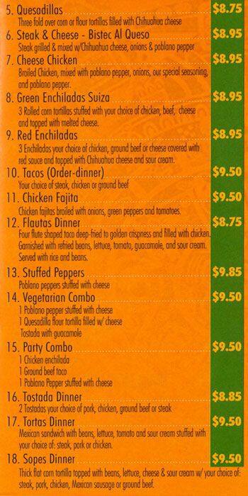 Menu at Boss Burrito restaurant, Oak Park, Westgate St