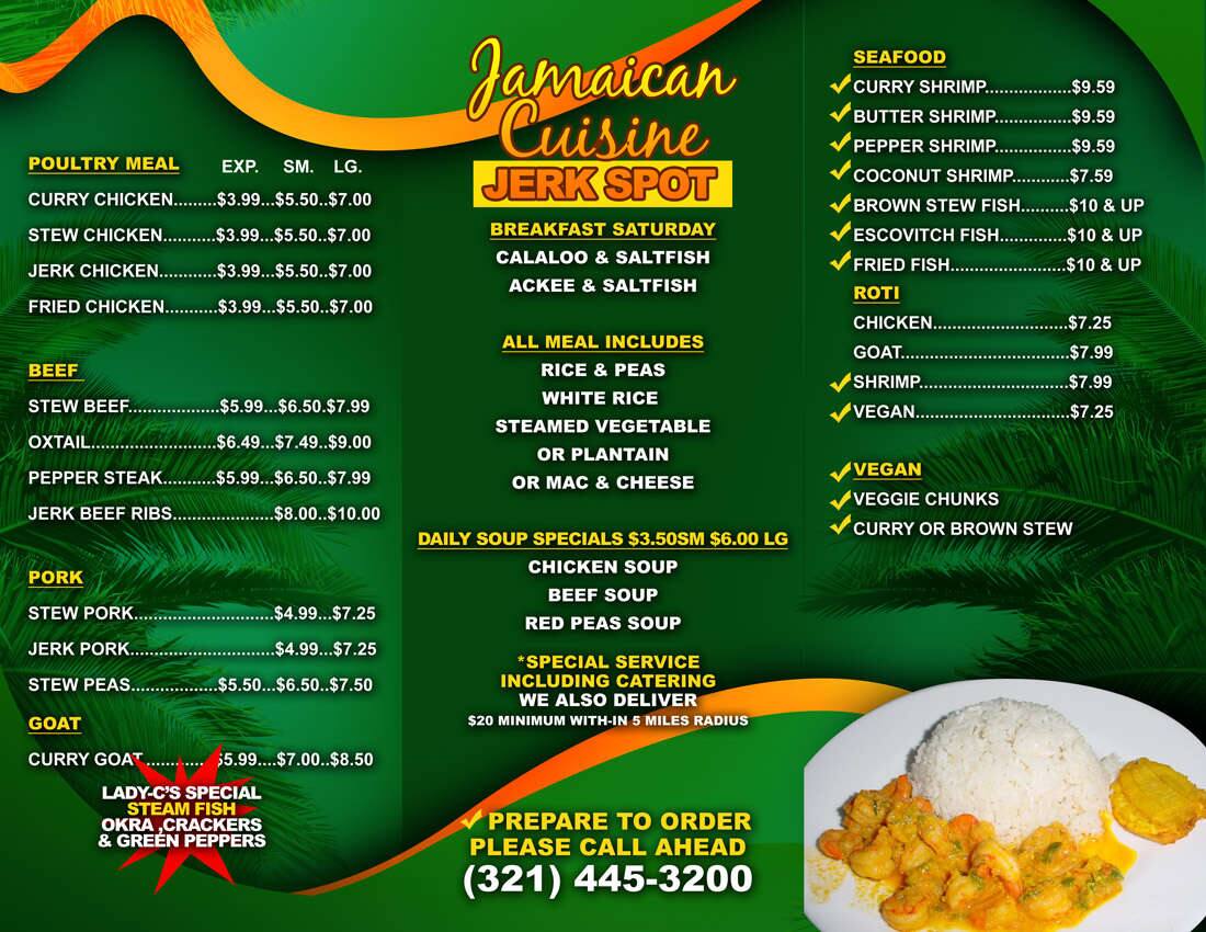 Jerk Spot a Orlando: Foto del Menu con Prezzi - Urbanspoon/Zomato