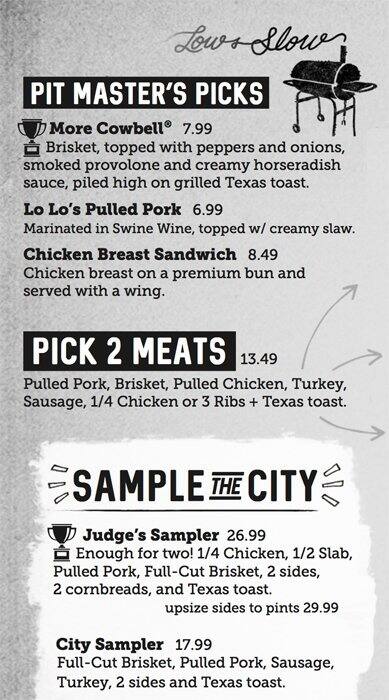 City Barbeque Menu, Menu for City Barbeque, Polaris, Columbus ... City Barbeque Menu, Menu for City Barbeque, Polaris, Columbus ...