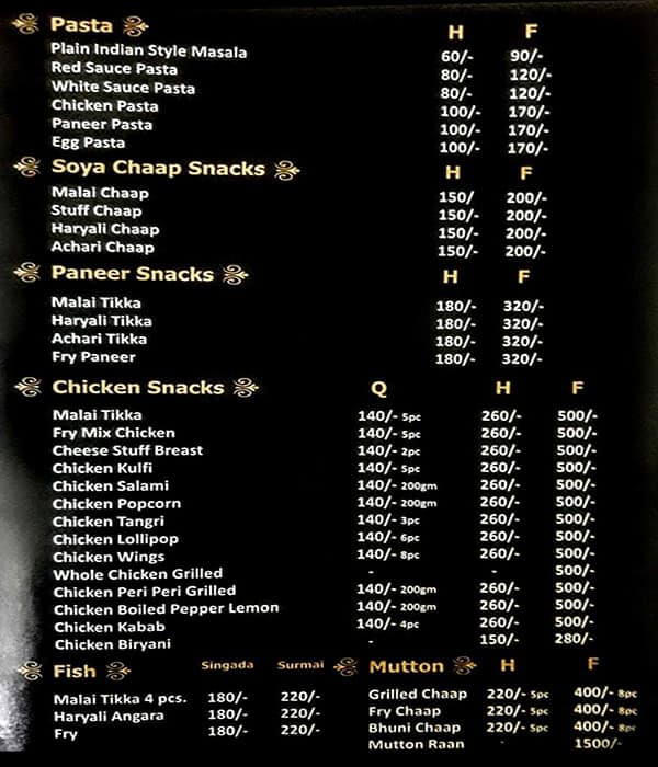 Menu at Saya gym diet Cafeteria, Delhi