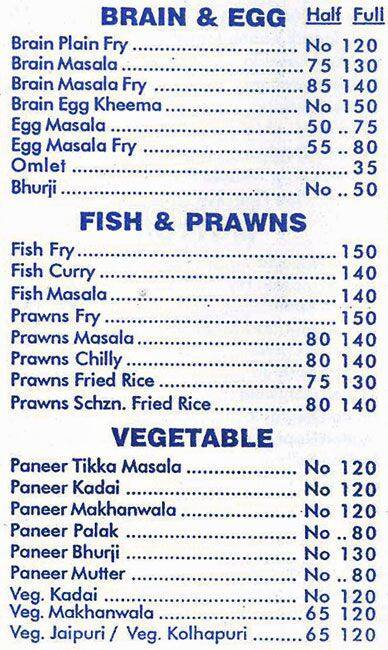 Food King Menu, Menu for Food King, Santacruz East, Mumbai - Zomato
