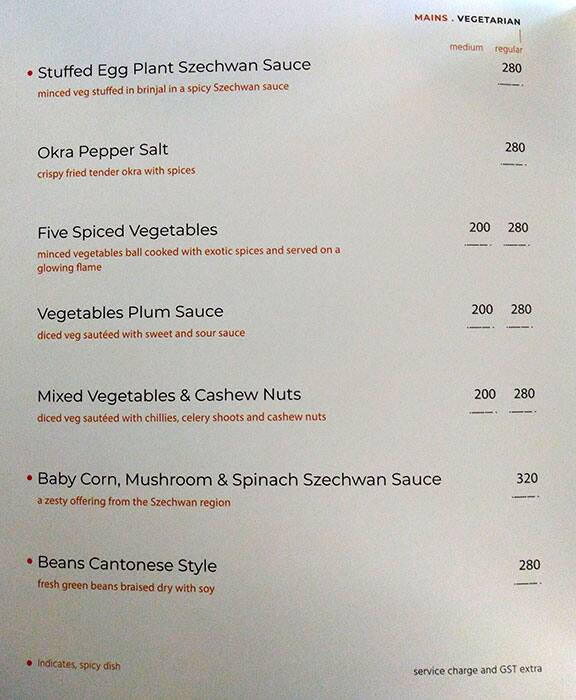 Menu at Cascade, Chennai, 15 Kakani Towers 2nd Floor Khadar Nawaz Khan Road