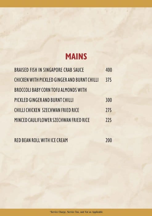 The Cascade Menu, Menu for The Cascade, Anna Nagar West, Chennai - Zomato