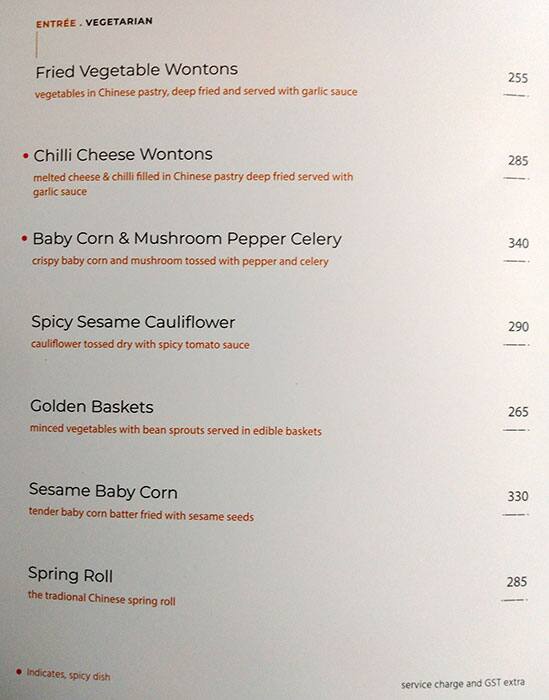 Menu at Cascade, Chennai, 15 Kakani Towers 2nd Floor Khadar Nawaz Khan Road