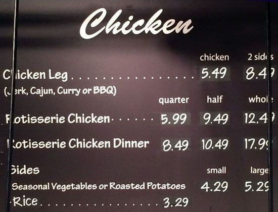Menu at Richtree Market Restaurants, Mississauga, 100-100 City Centre Dr