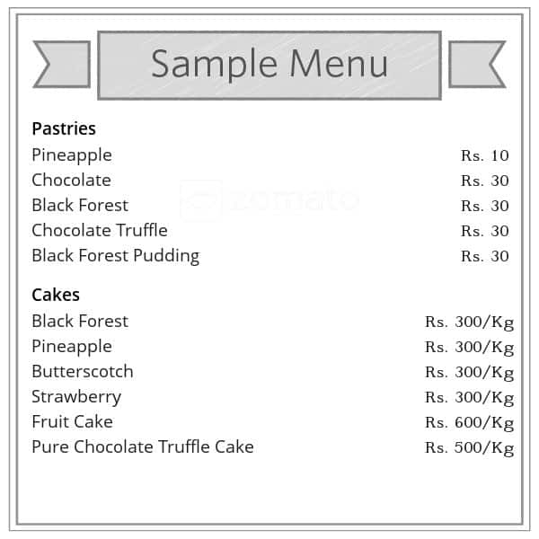 Royal Bakery Menu, Menu for Royal Bakery, Munirka, New Delhi - Zomato
