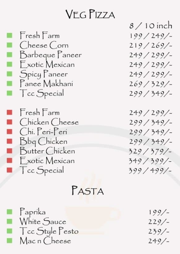 Menu of The Cupid Cafe, Kalyan, Thane