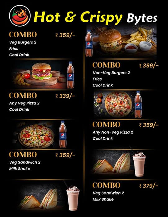 Menu of Hot & Crispy Bytes, Kukatpally, Hyderabad