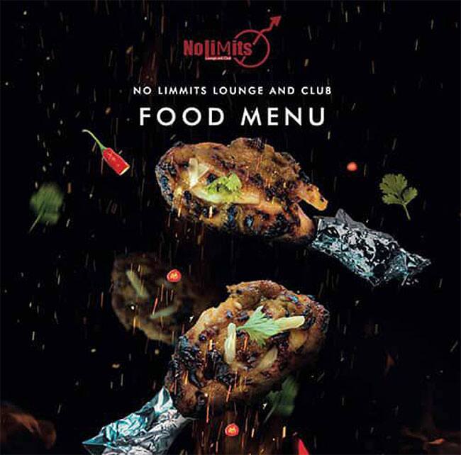 Menu of No Limmits Lounge And Club, Brigade Road, Bangalore