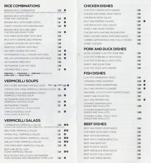 Menu at NNQ - Nghi Ngan Quan restaurant, Woodville
