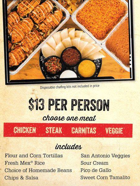 Menu at Chevys Fresh Mex pub & bar, Schaumburg