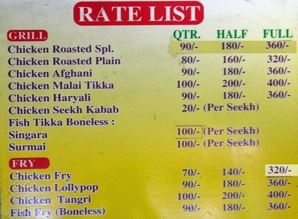 Chick Fish Point Menu, Menu for Chick Fish Point, Nizamuddin, New Delhi ...