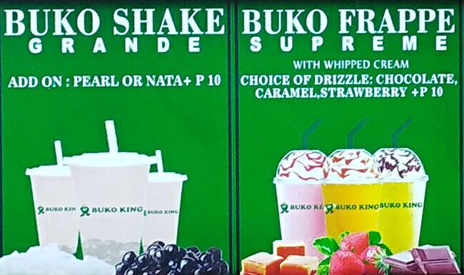 Menu at C8 Buko King pub & bar, Quezon City