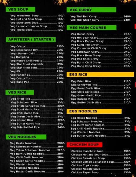 Menu of Food Walk, Kharghar, Navi Mumbai