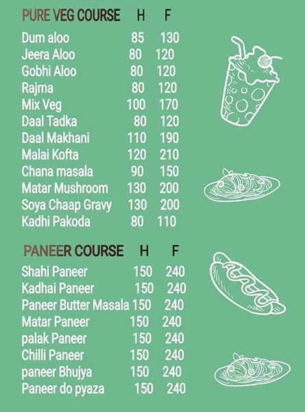 Menu of Veg Palace, Mayur Vihar Phase 1, New Delhi