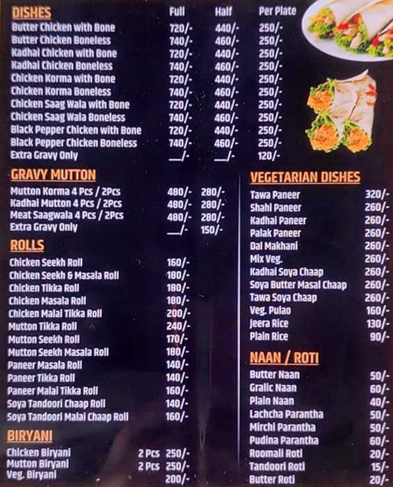 Menu at Qureshi kabab & Restaurant, New Delhi
