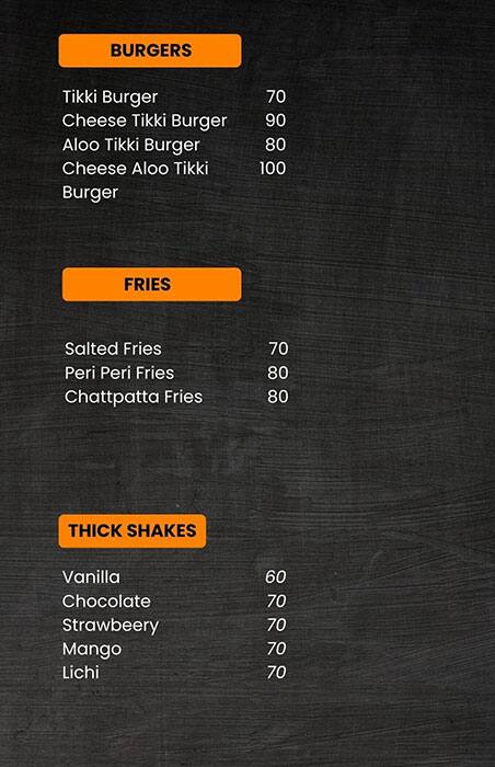 Menu of Elvee, Bopal, Ahmedabad