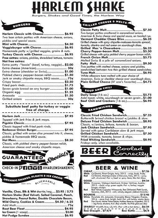 Harlem Shake, New York, New York City - Urbanspoon/Zomato