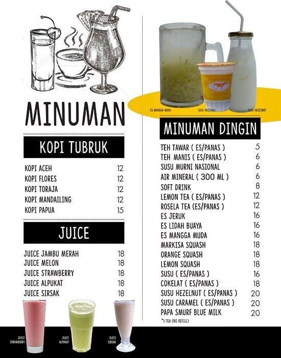Menu at Lugano Cafe, Tangerang