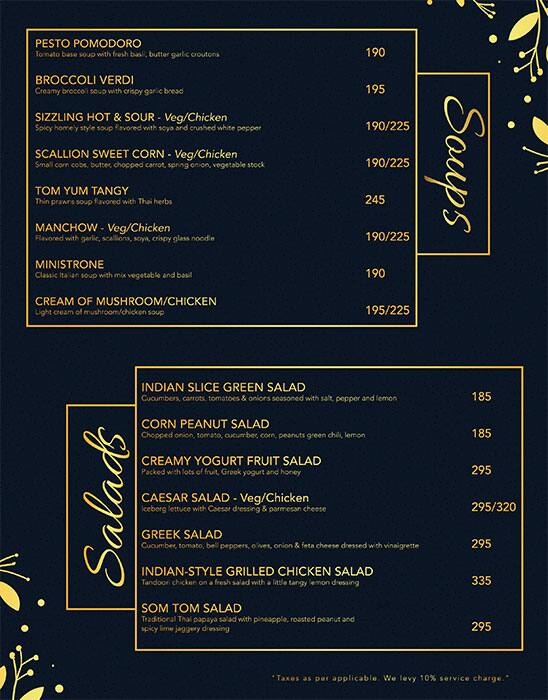 Menu of Poker Face, Sector 21, Dwarka, New Delhi