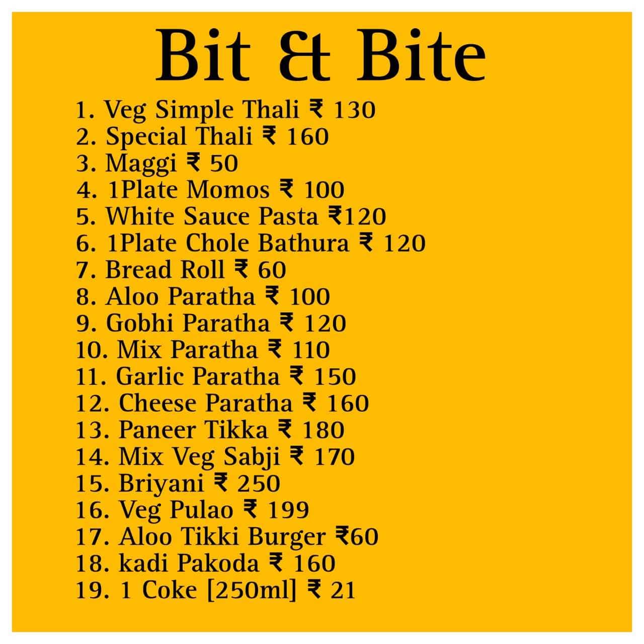 Menu of Sharma’s Kitchen, Kharghar, Navi Mumbai